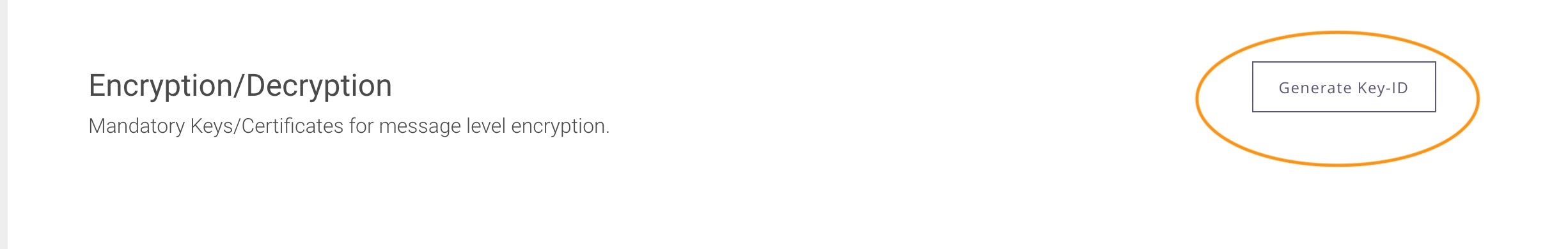 Message Level Encryption